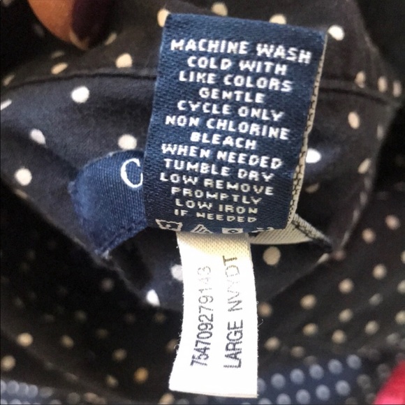 Chaps | Intimates & Sleepwear | Chaps Polka Dot Embroidered Pocket ...